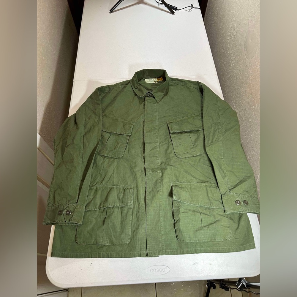 New Polo Ralph Lauren Jungle Fatigues Jacket Khaki Sz… - Gem